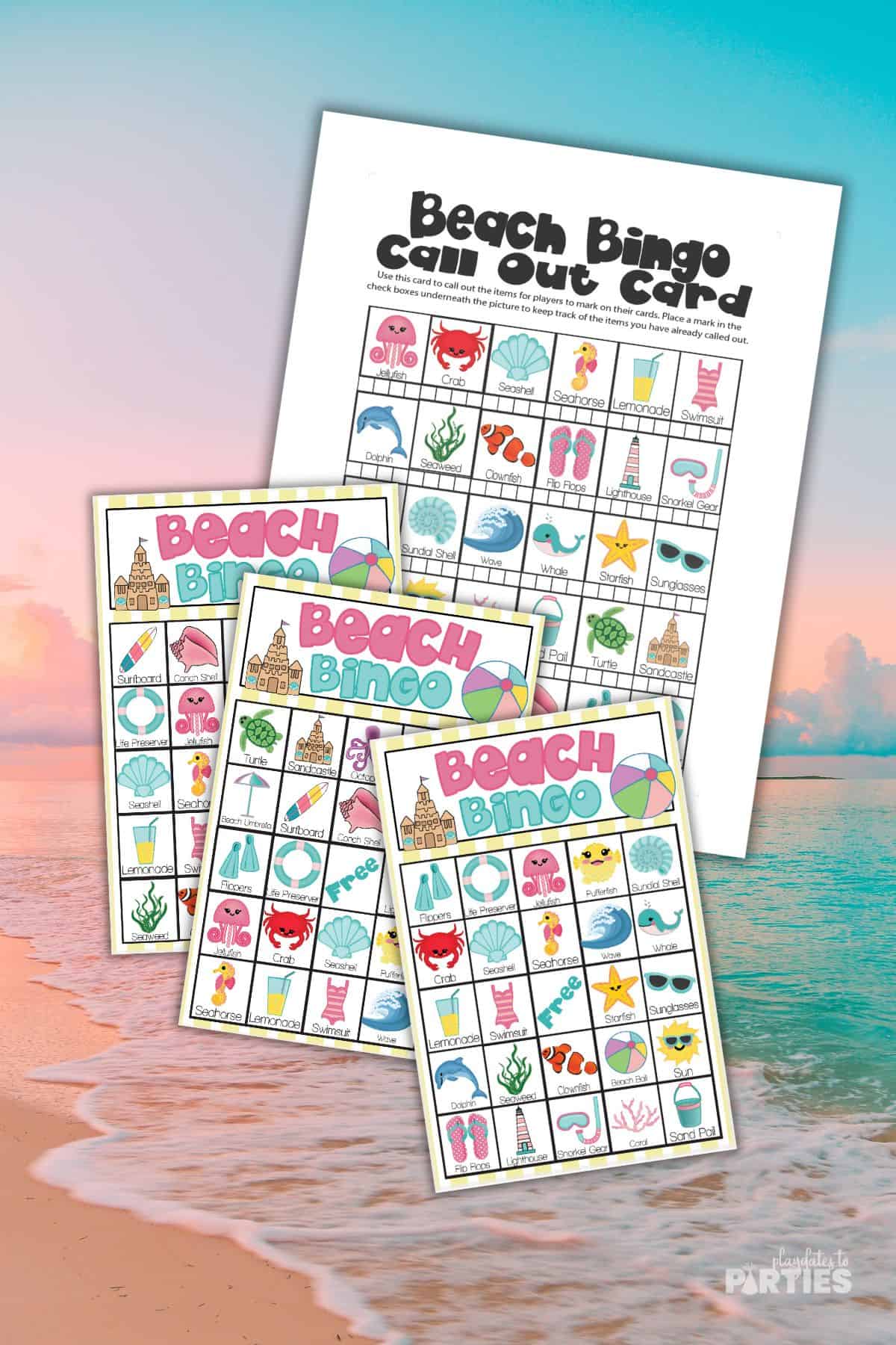 Free Printable Beach Bingo